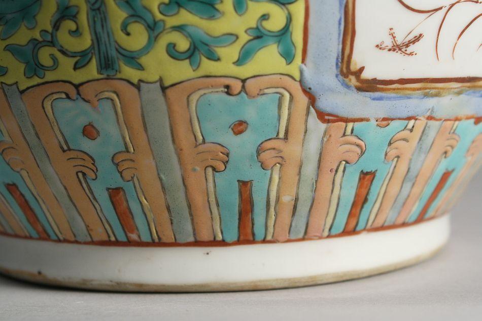 A 19th Century Chinese Canton porcelain famille jaune vase.