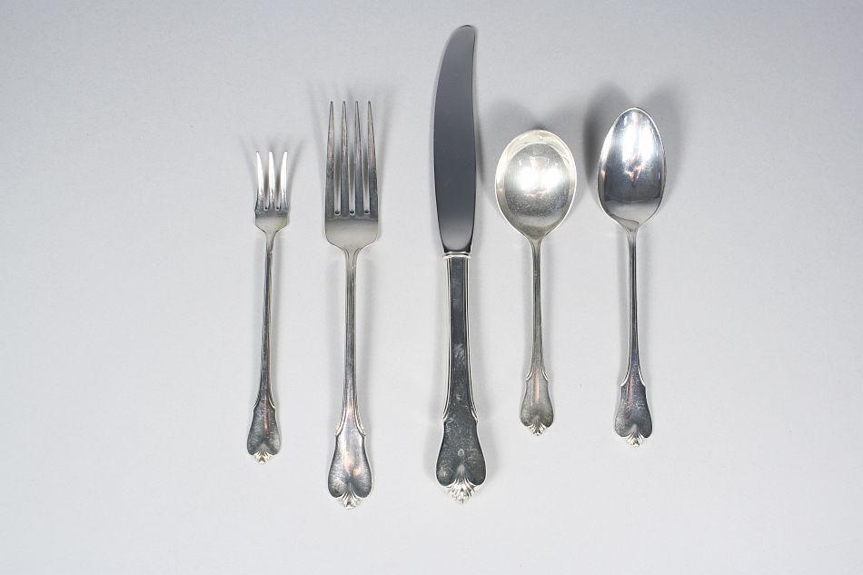 A set of Wallace Grand Colonial sterling silver flatware service