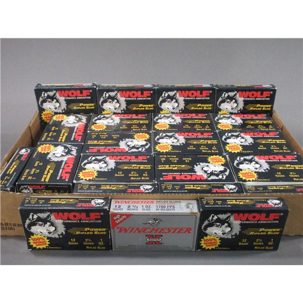 Approximately 210 Rounds Of Wolf 12ga Rifled Slugs- 2.75"- 1 OZ