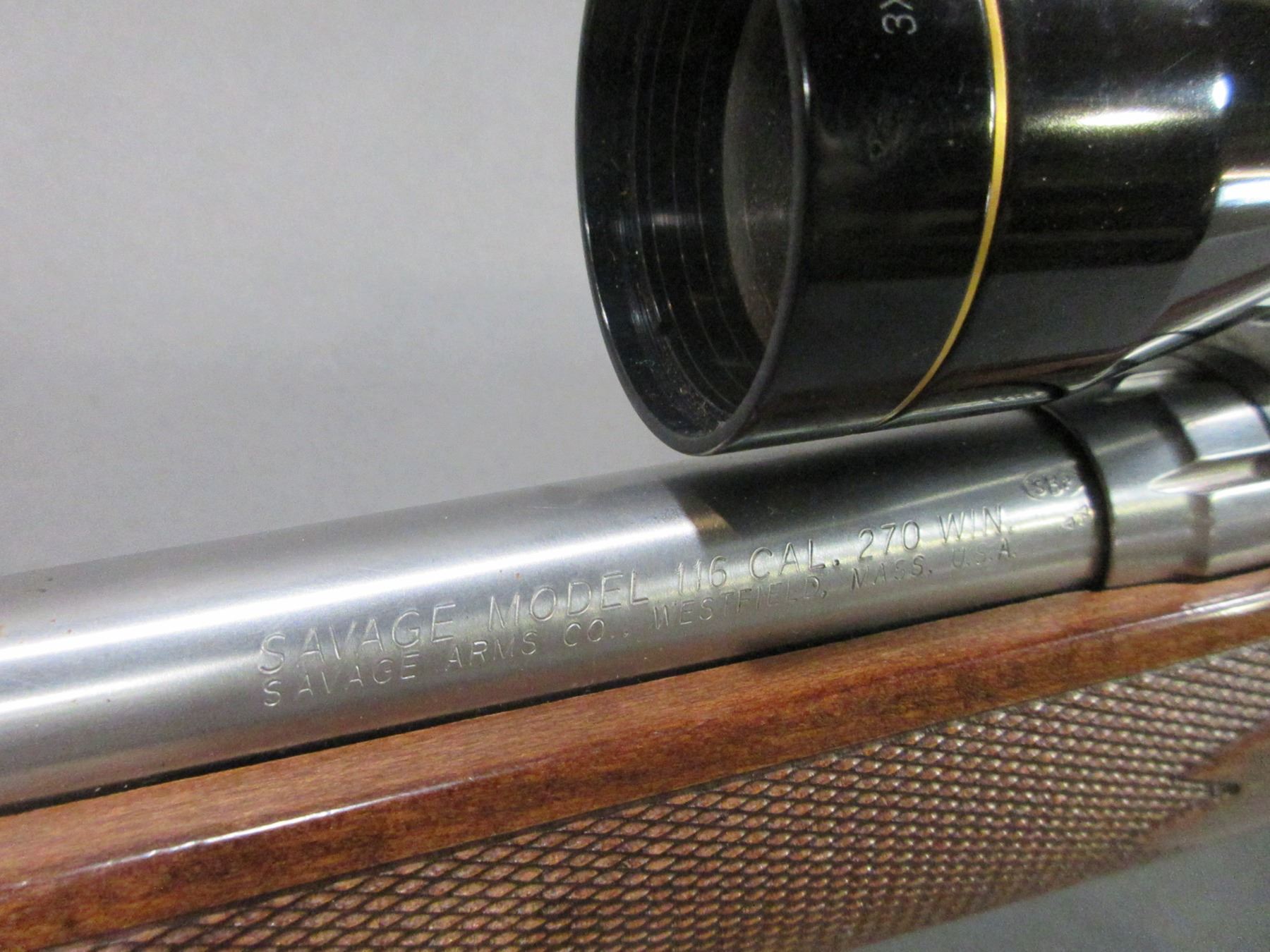 Savage Model 116 Bolt Action Stainless Rifle .270- 22" Barrel ...