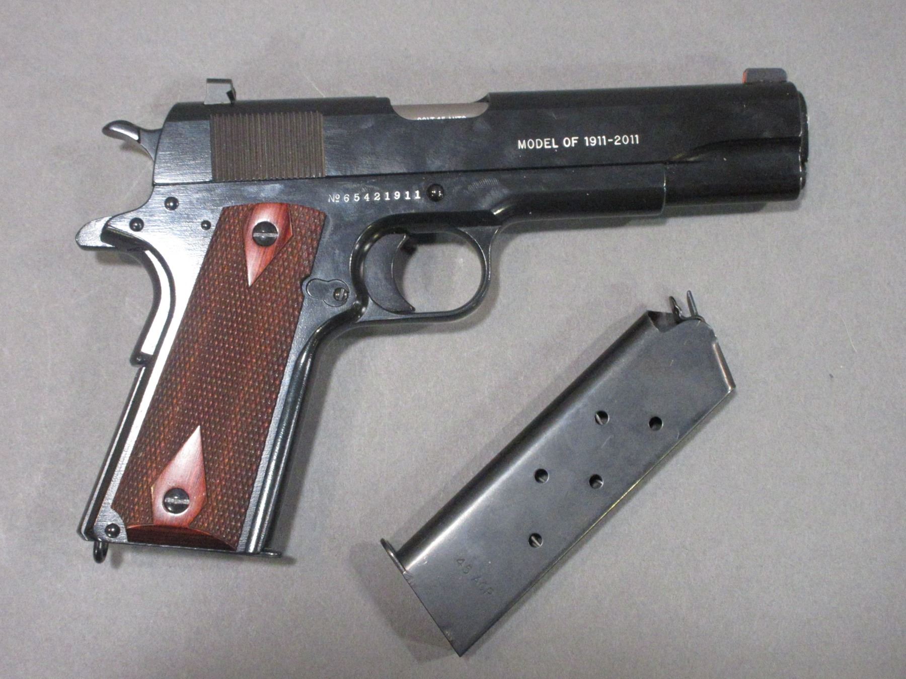 Colt Model 1911 100th Anniversary Semi-Automatic Pistol- .45 Auto- 5 ...