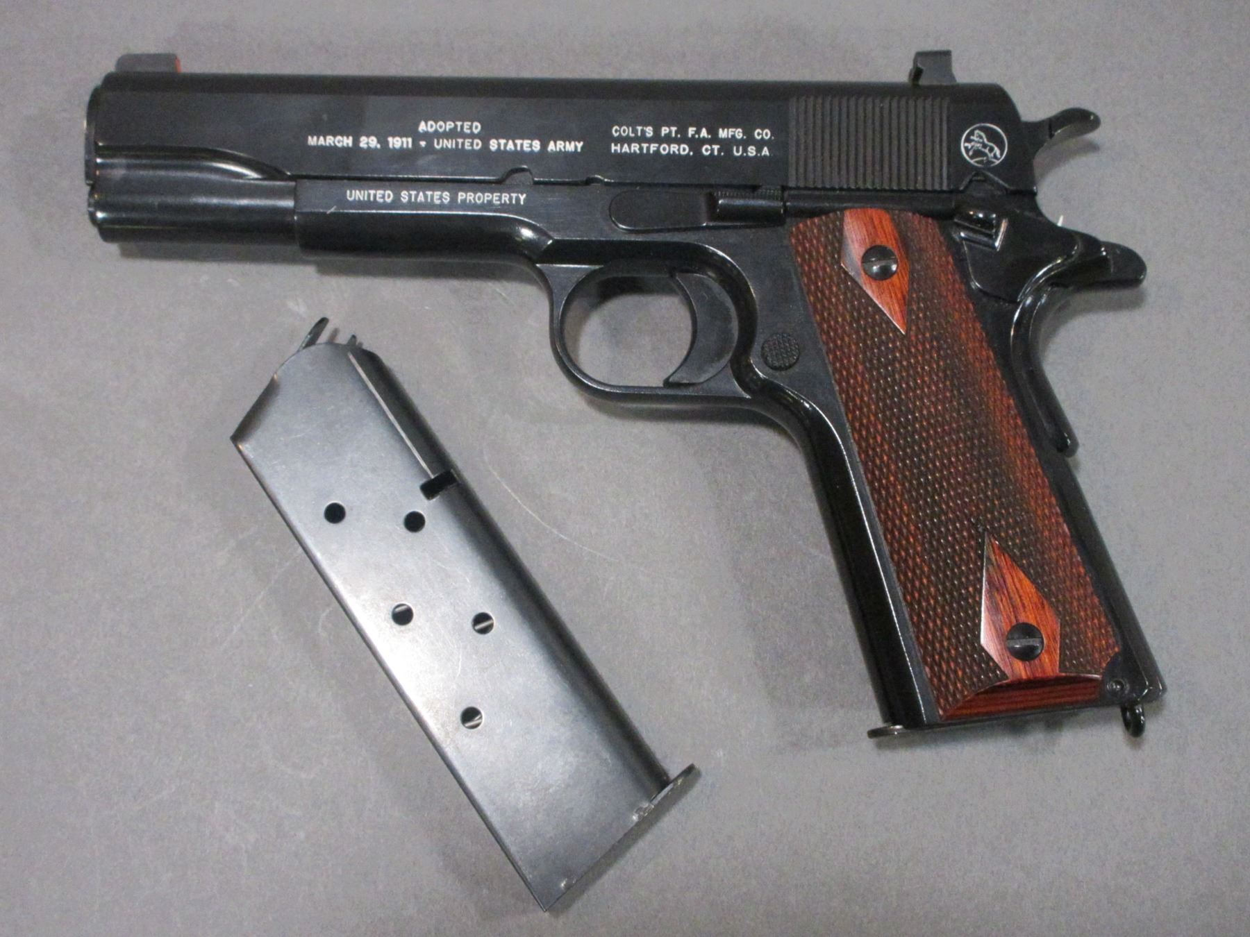 Colt Model 1911 100th Anniversary Semi-Automatic Pistol- .45 Auto- 5 ...