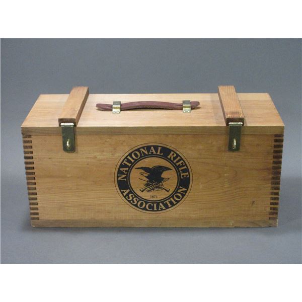 Dovetailed NRA Box With Miscellaneous Ammo And Gun Accessories