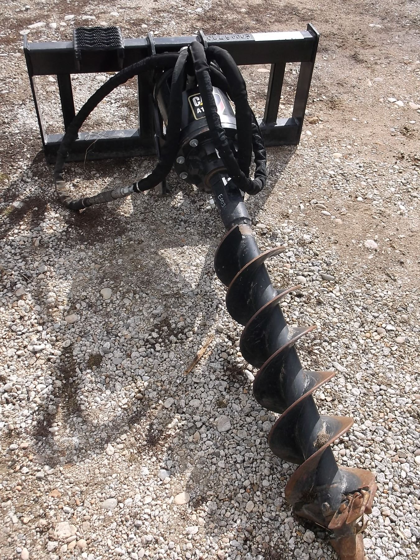 Cat Model A19B Post Hole Auger- Fits A Skid Steer Or Front Mount JD ...