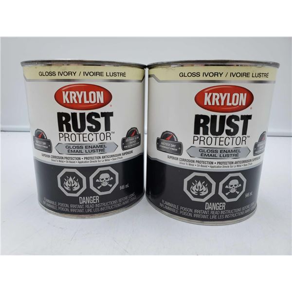 Krylon Rust Protector Gloss Ivory 2 X 946ml