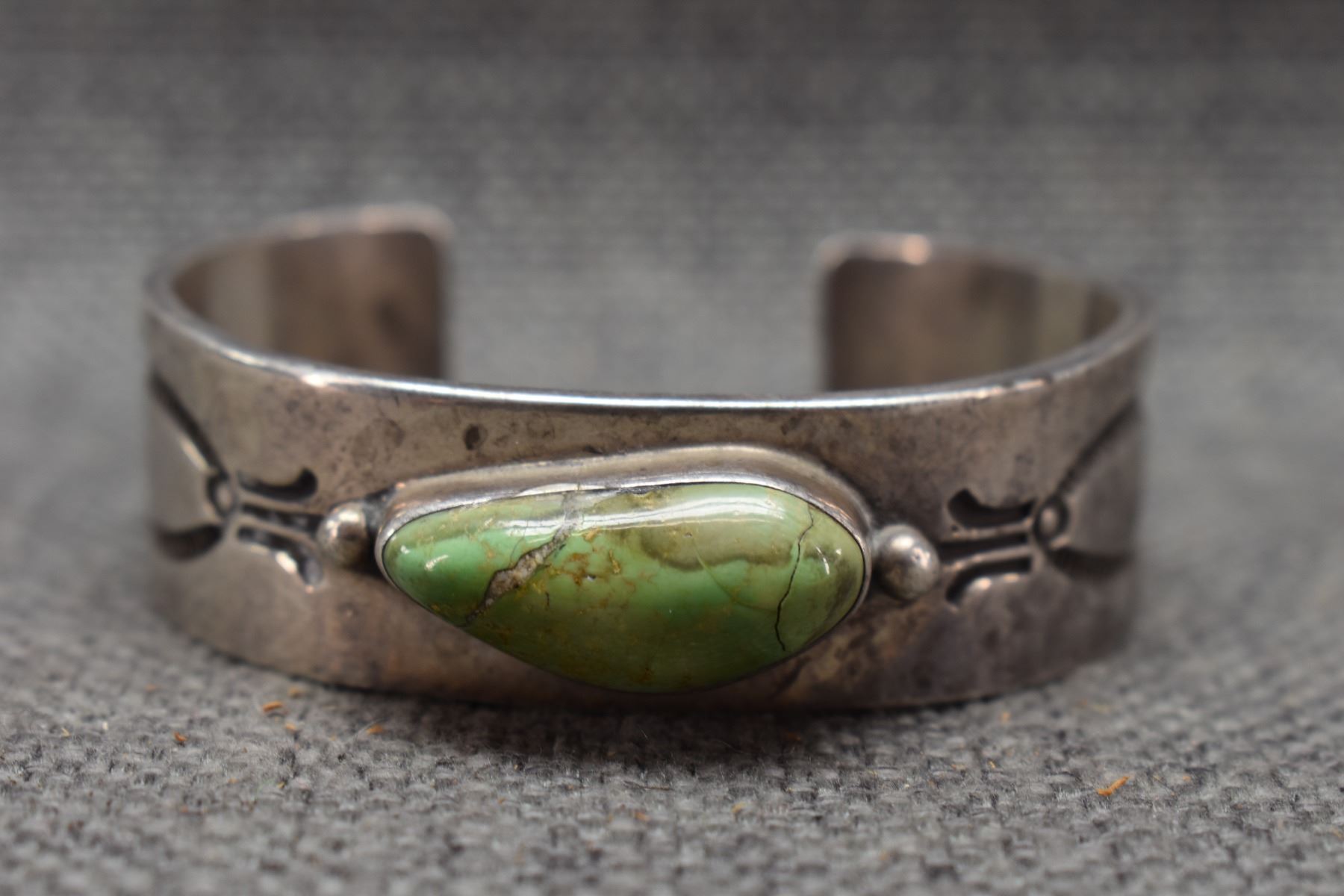 NAVAJO INDIAN STERLING SILVER BRACELET ANDERSON KEE