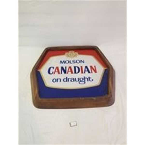 vintage molson canadian bar sign