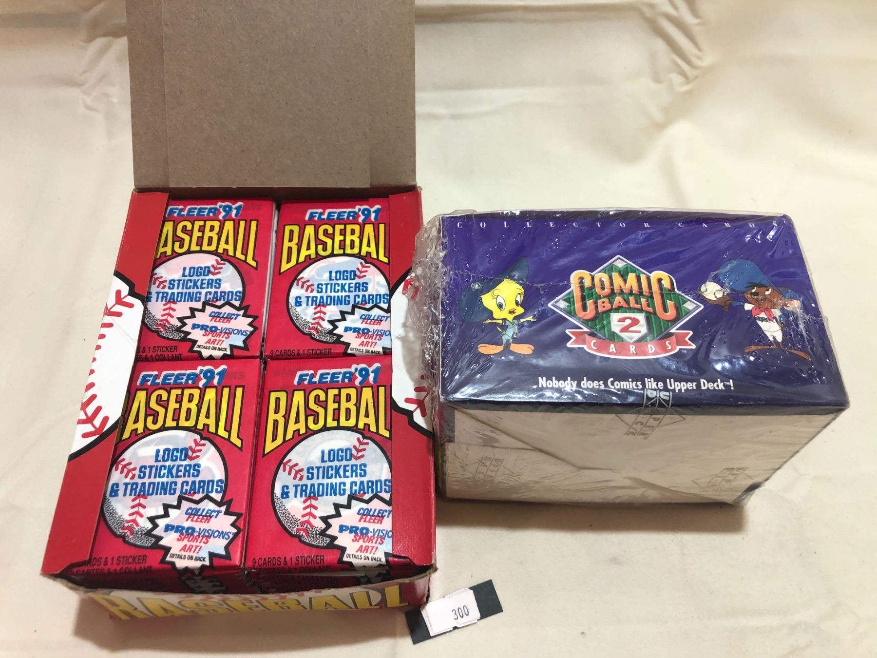 Fleer '91 Baseball Trading Cards & Comic Ball Cards