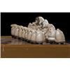 Eskimo Carved Walrus Ivory Chess Set,