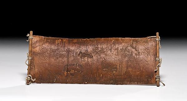 Midewiwin Birchbark Scroll,