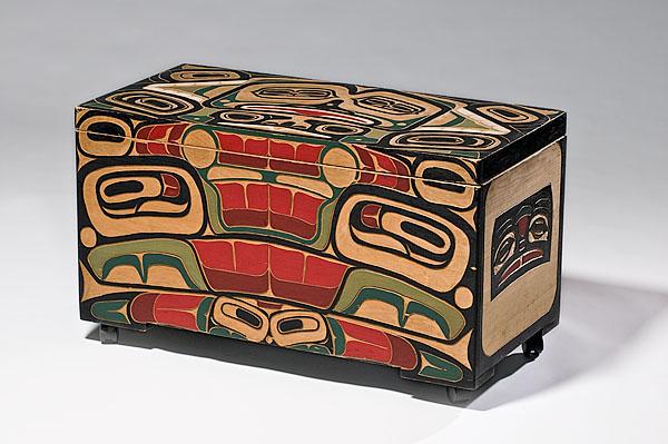 Tlingit Carved Box by Raymond Peck,