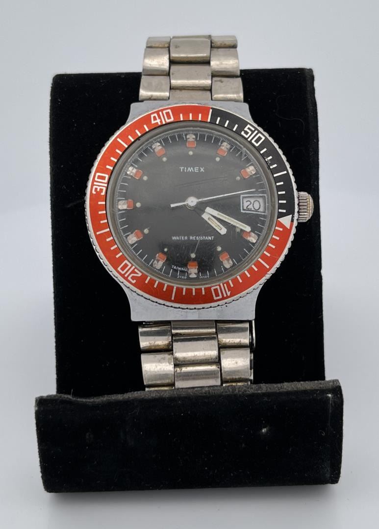 Vintage Timex Sport Diver Coke Bezel Watch