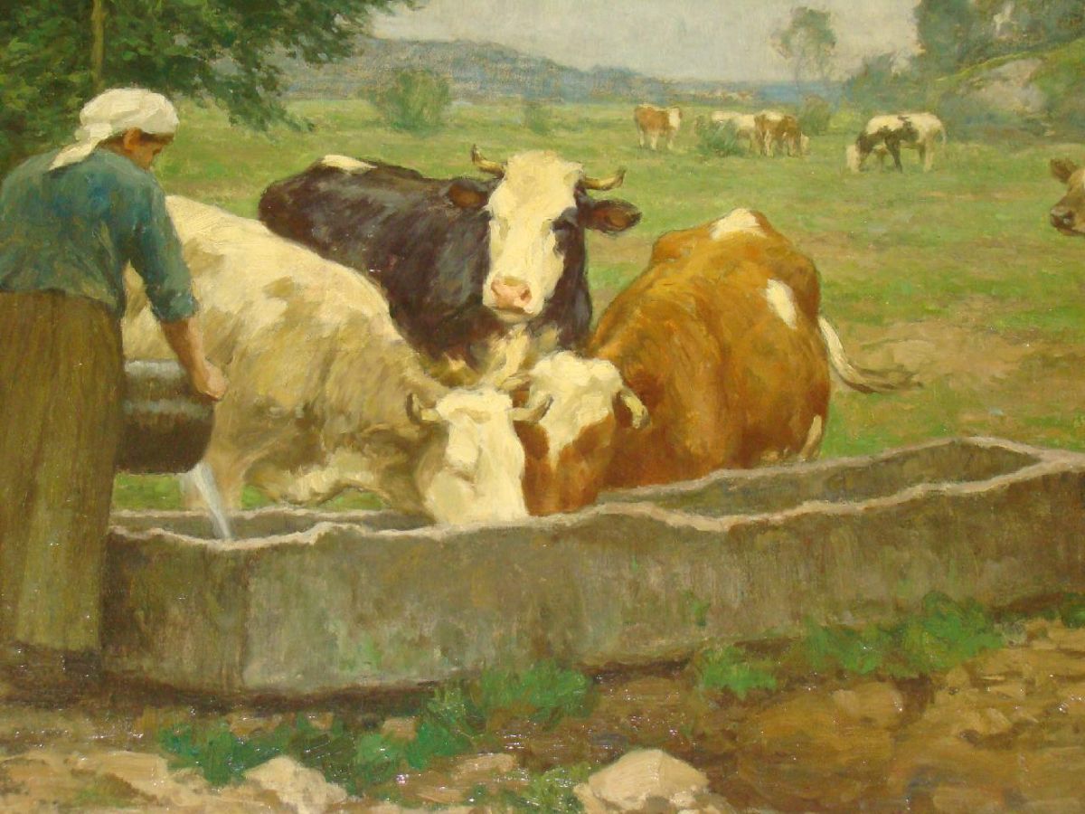 Oil on Canvas Julius Hugo Bergmann