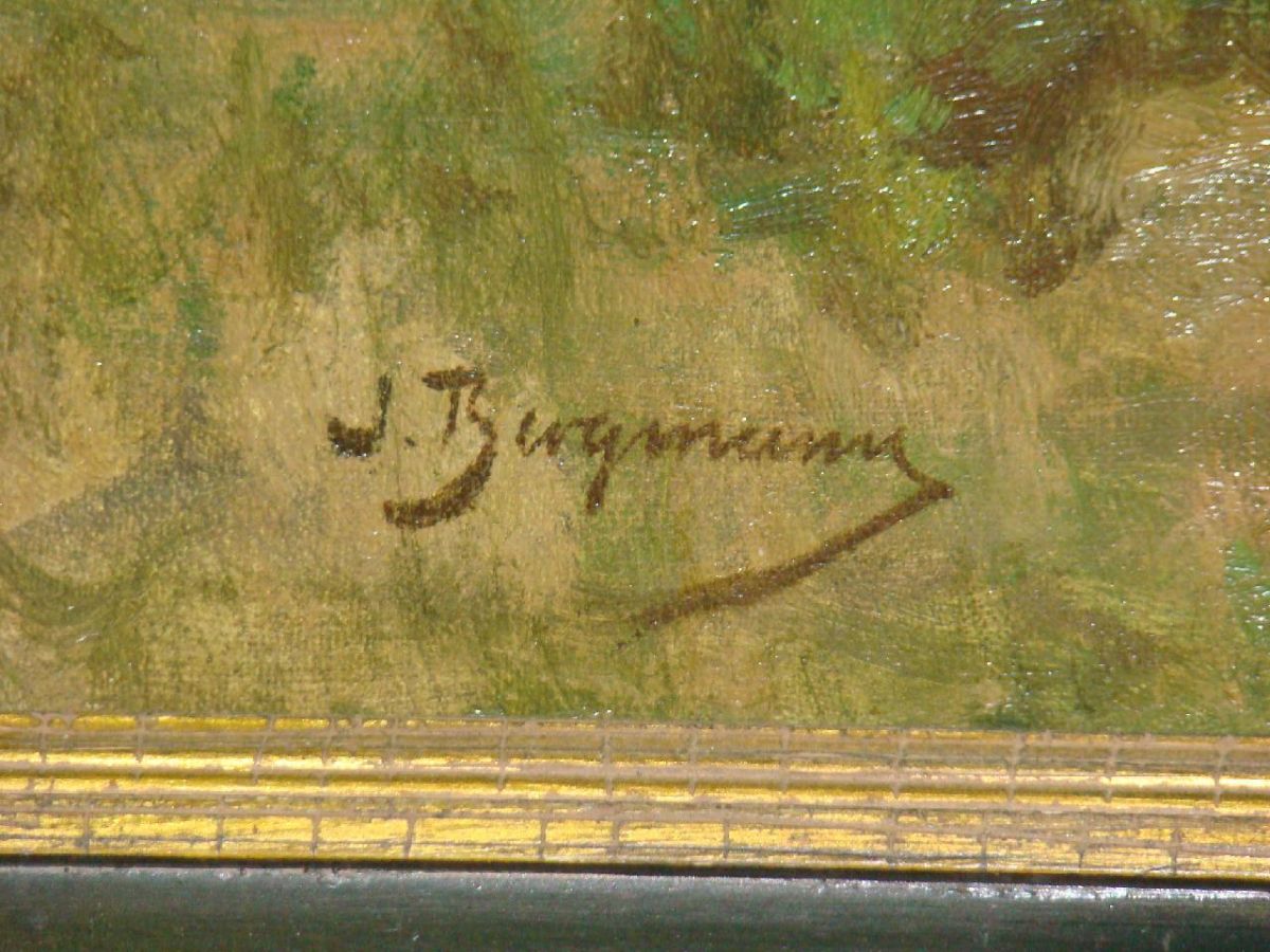 Oil on Canvas Julius Hugo Bergmann