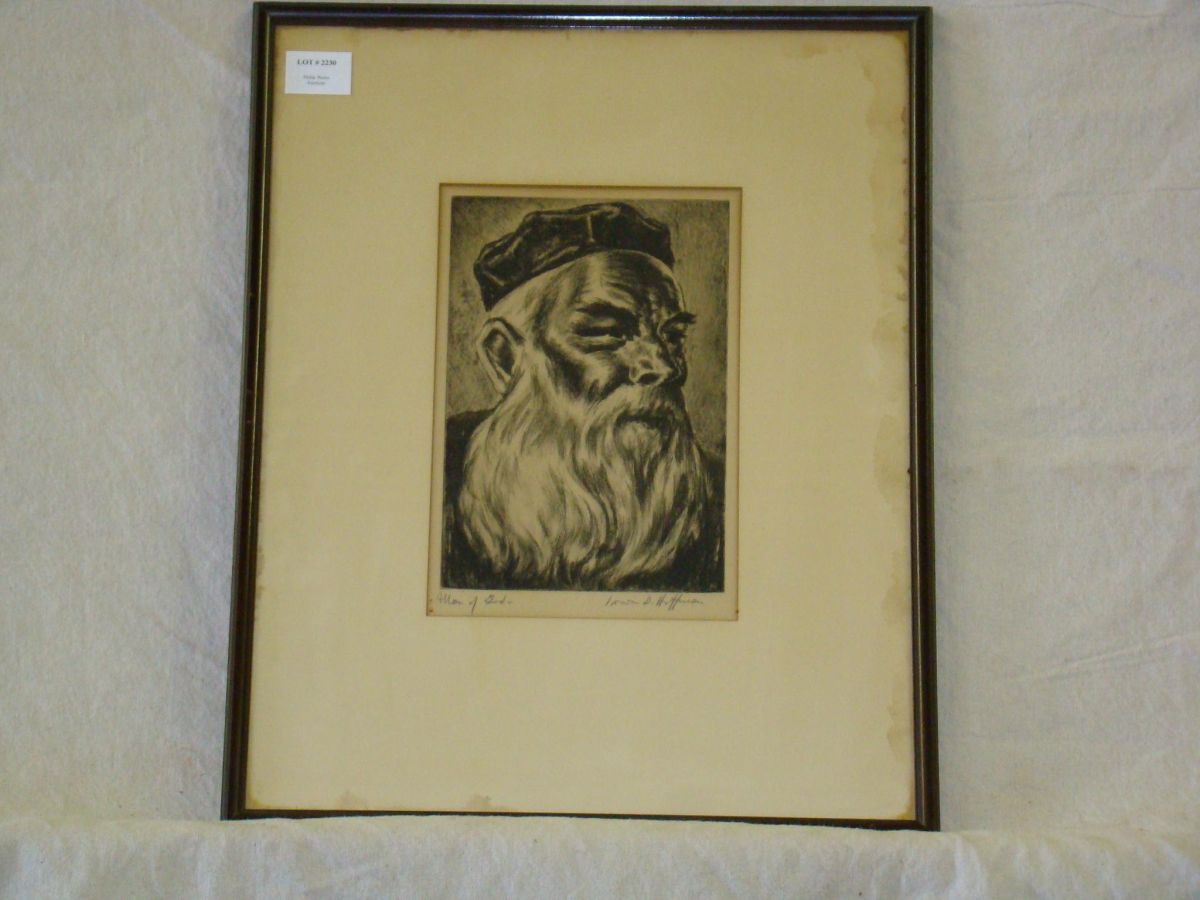 Irwin D. Hoffman Etching - Man of God