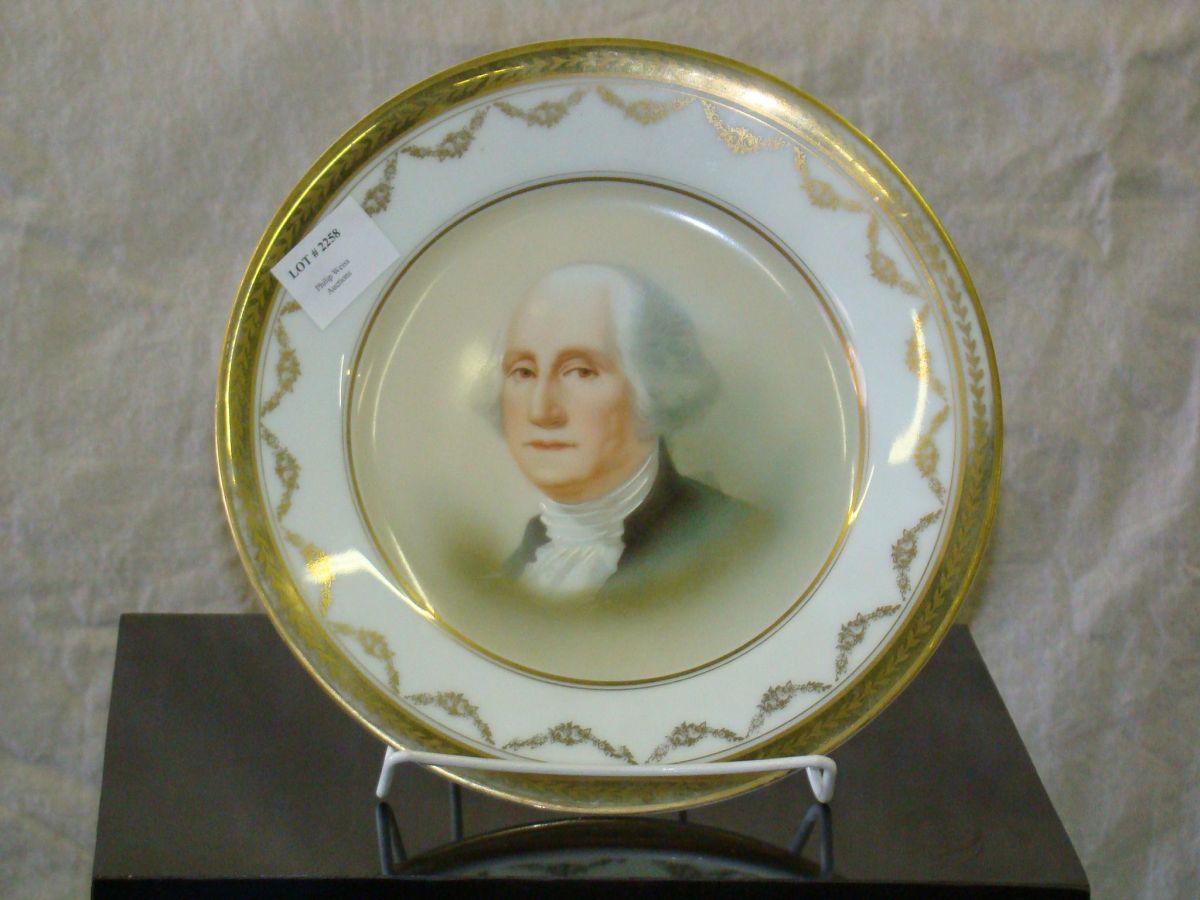 Tatler Porcelain Portrait Plate George Washington