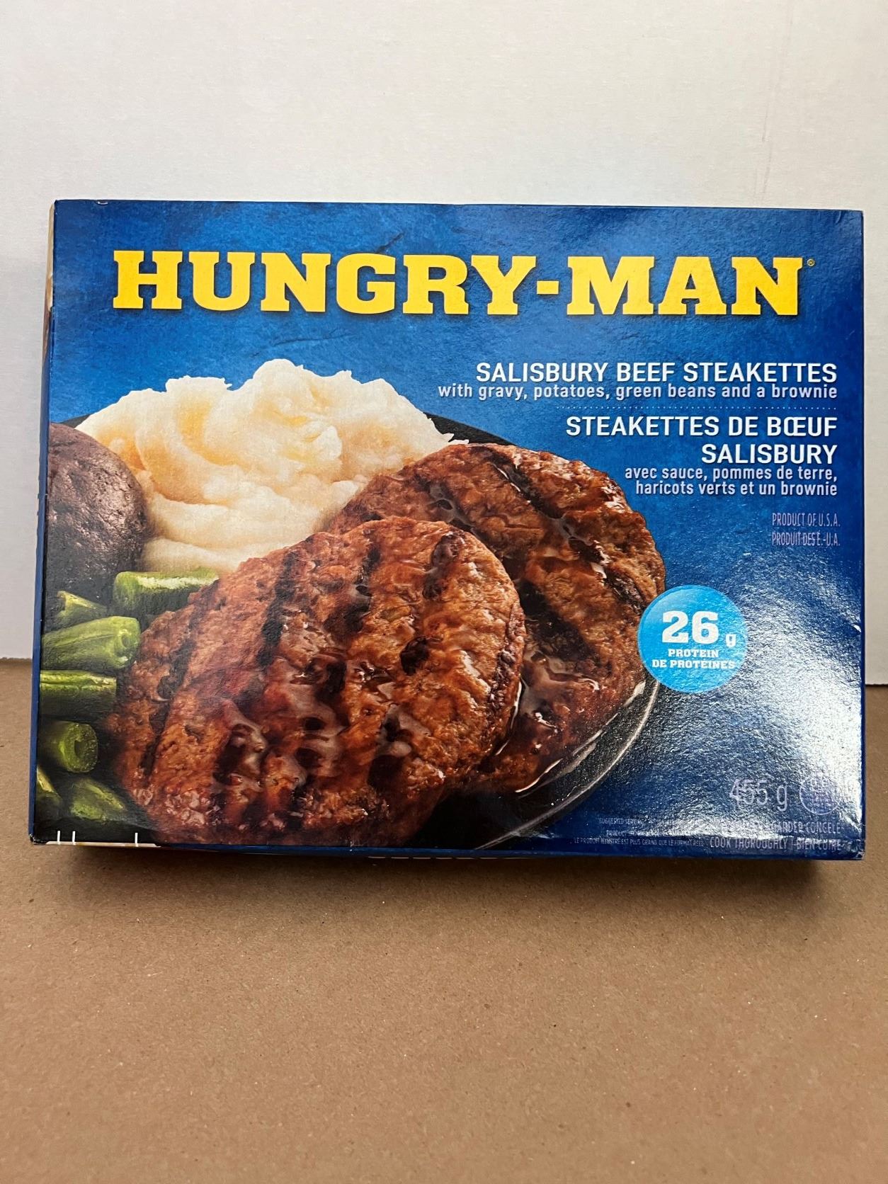 FROZEN: Hungry Man Dinners (Salisbury Beef Steakettes) (8 x 454 g ...