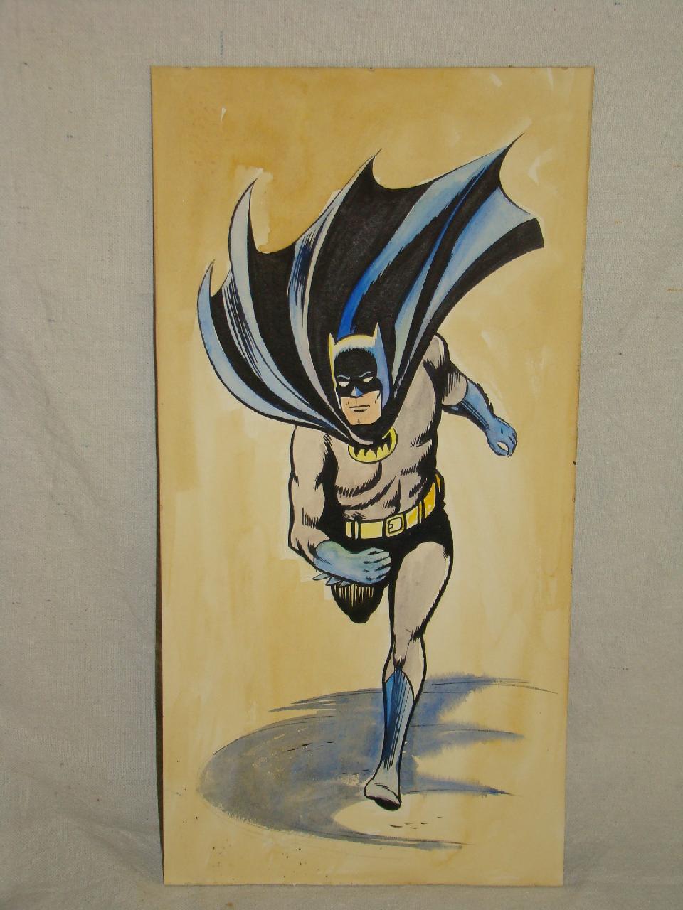 Batman Original Art 1966 Davco Wood Plaque