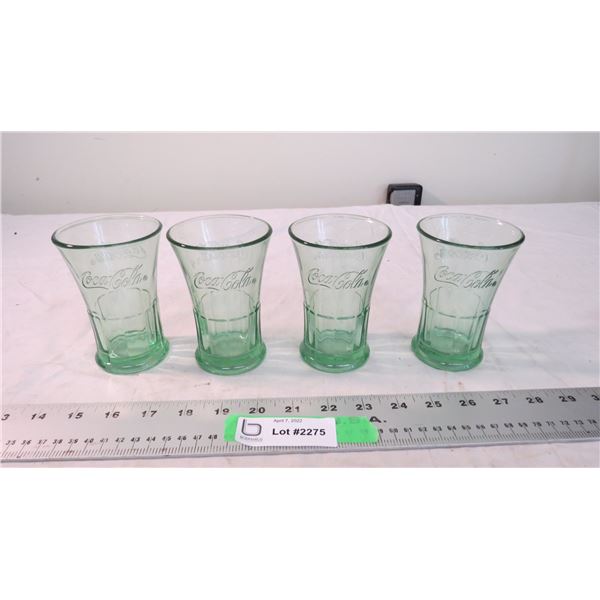 4 Coca Cola Glasses Bodnarus Auctioneering