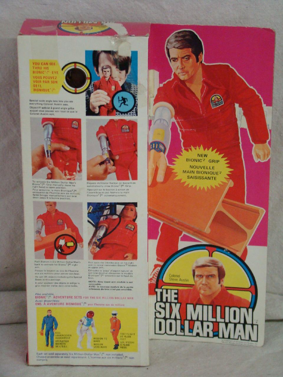Boxed Six Million Dollar Man Bionic Man