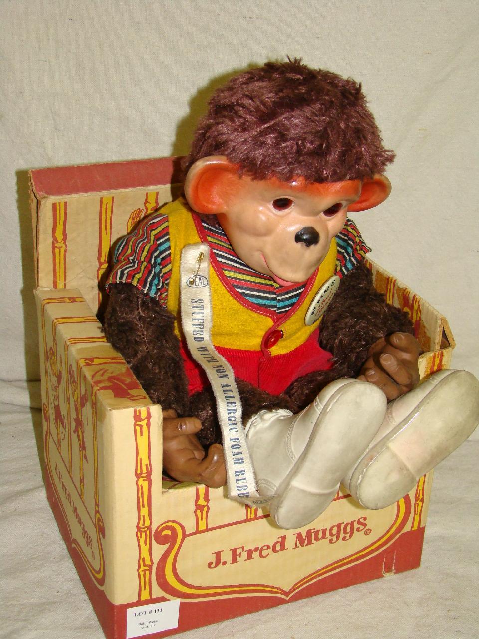 Ideal J. Fred Muggs Monkey Doll w/Box