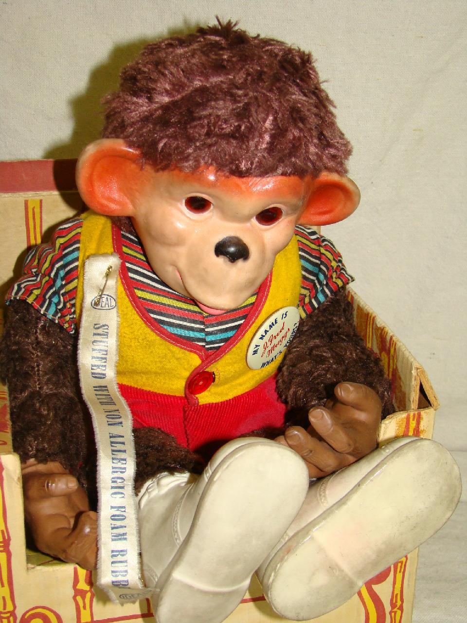 Ideal J. Fred Muggs Monkey Doll w/Box