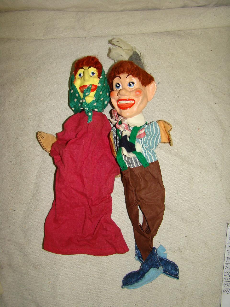 Vintage 8 Piece Hand Puppet Lot