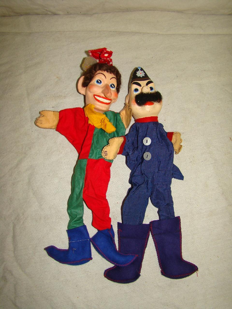 Vintage 8 Piece Hand Puppet Lot