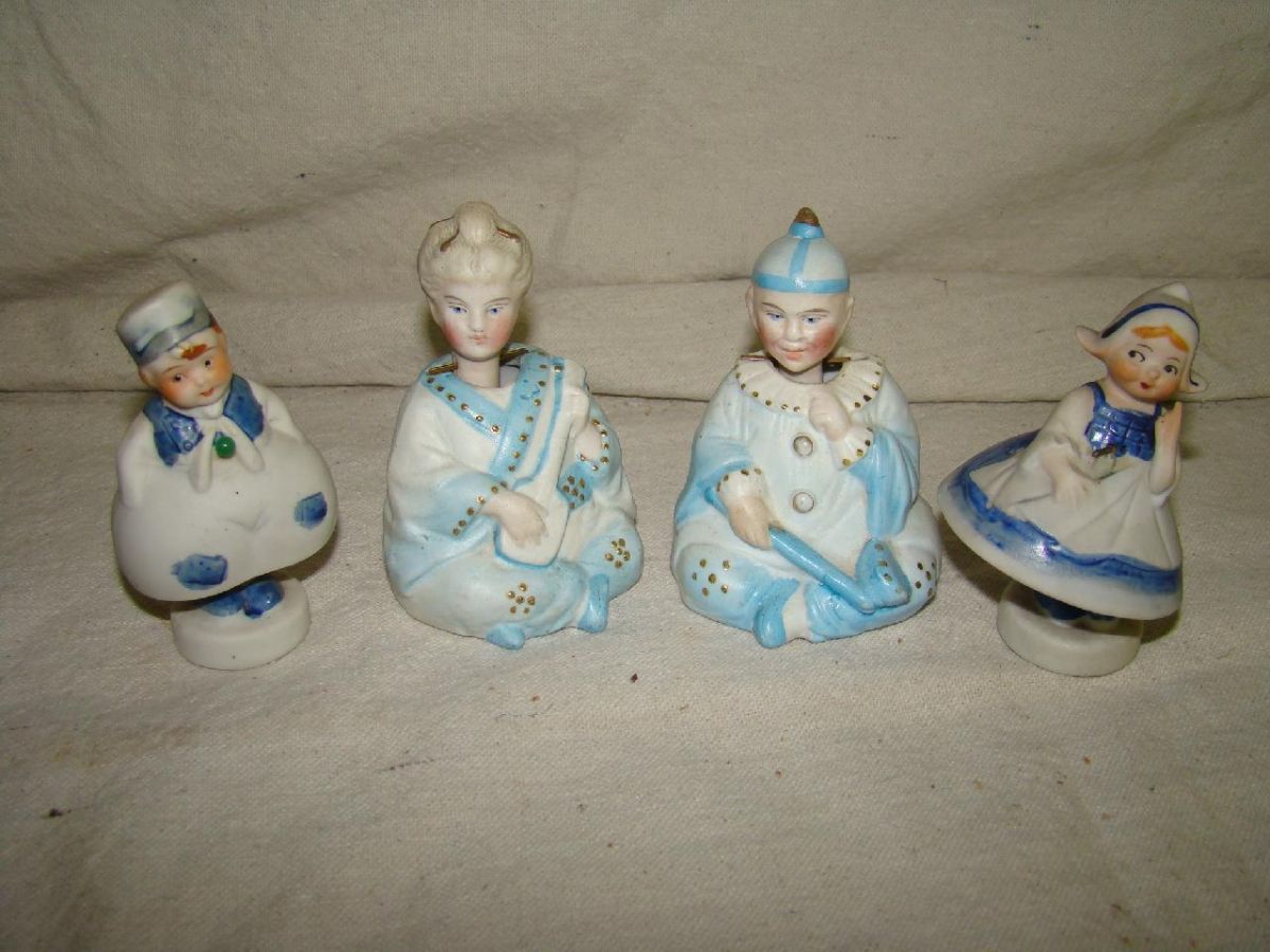 Bisque Chinese & German Nodders