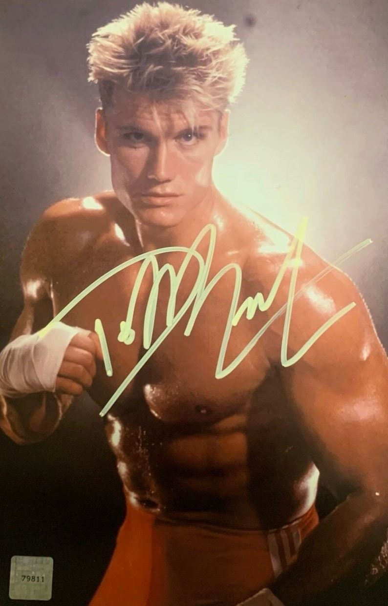 Dolph Lundgren (Ivan Drago) Signed Rocky IV Photograph