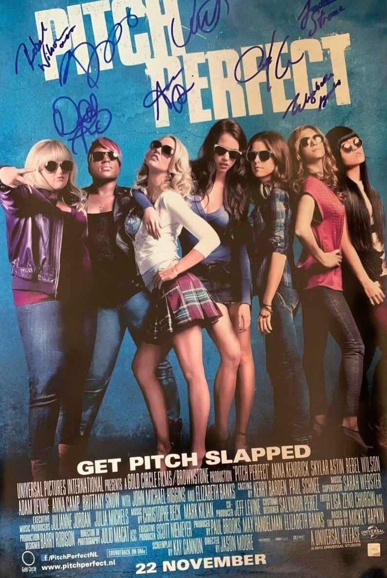 Signed Pitch Perfect Movie Poster