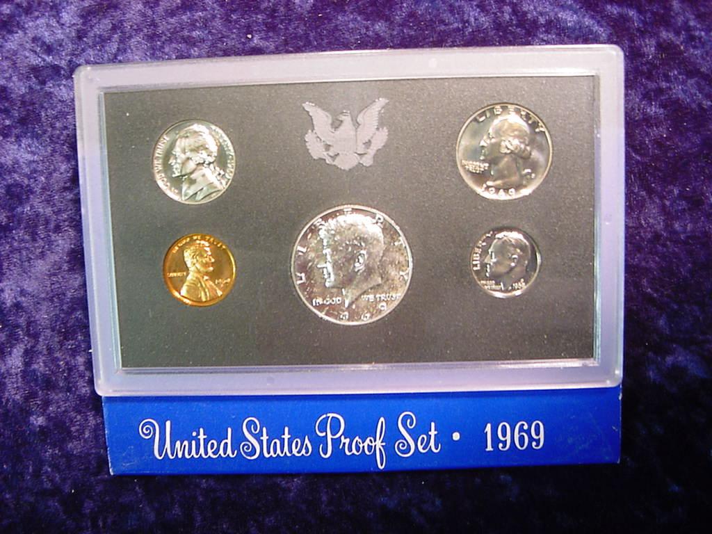 1969 US Proof Set. Original as issued.