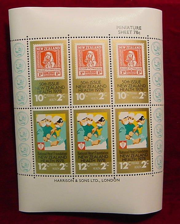 1978 New Zealand Miniature Sheet 50th
