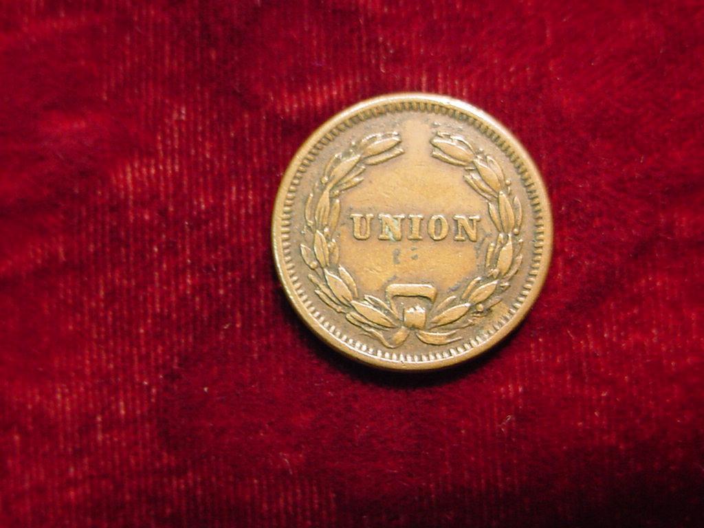 1863 Civil War Token "Liberty" "Union"