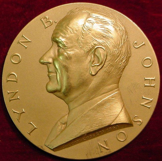 Lyndon B. Johnson 3" Presidential Medal