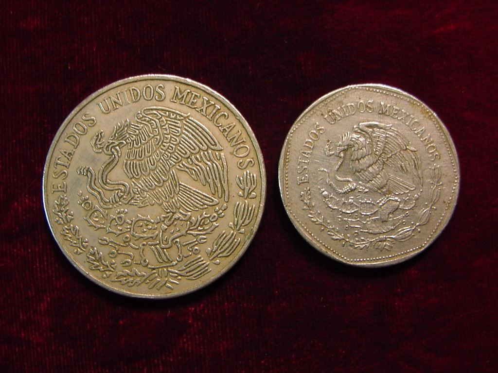 1973 1980 Mexican 5 Peso Coins 1973 1980 Mexican 5 Peso Coins