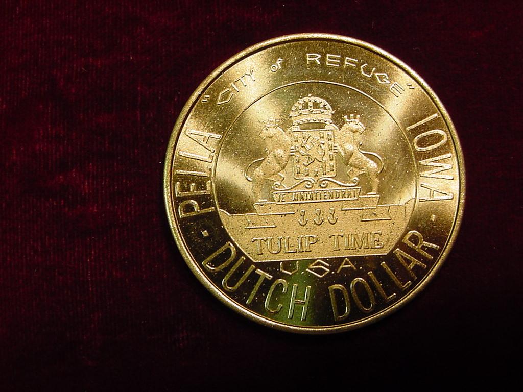 1971 Dutch Dollar. Pella, Iowa Tulip Time