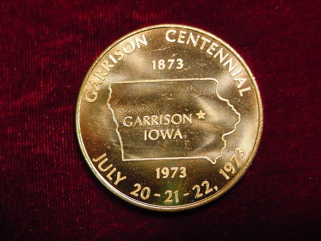 1873-1973 Garrison Iowa Centennial Medal