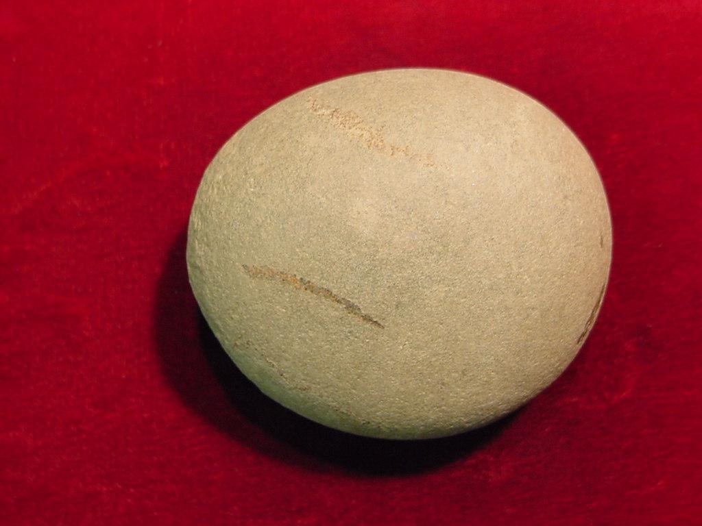 Round Stone Game Ball. From Indian