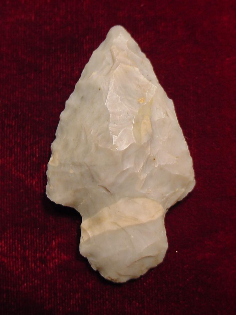 Light blue Flint Arrowhead with Inked