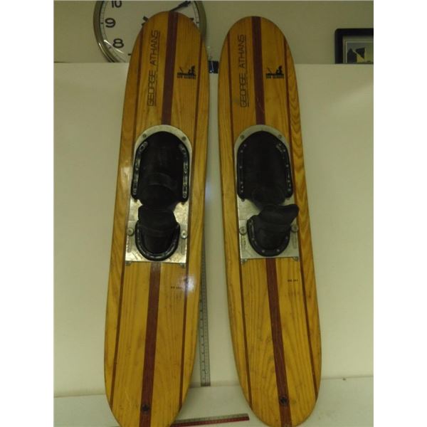 Vintage Pair of George Athans Water Skies