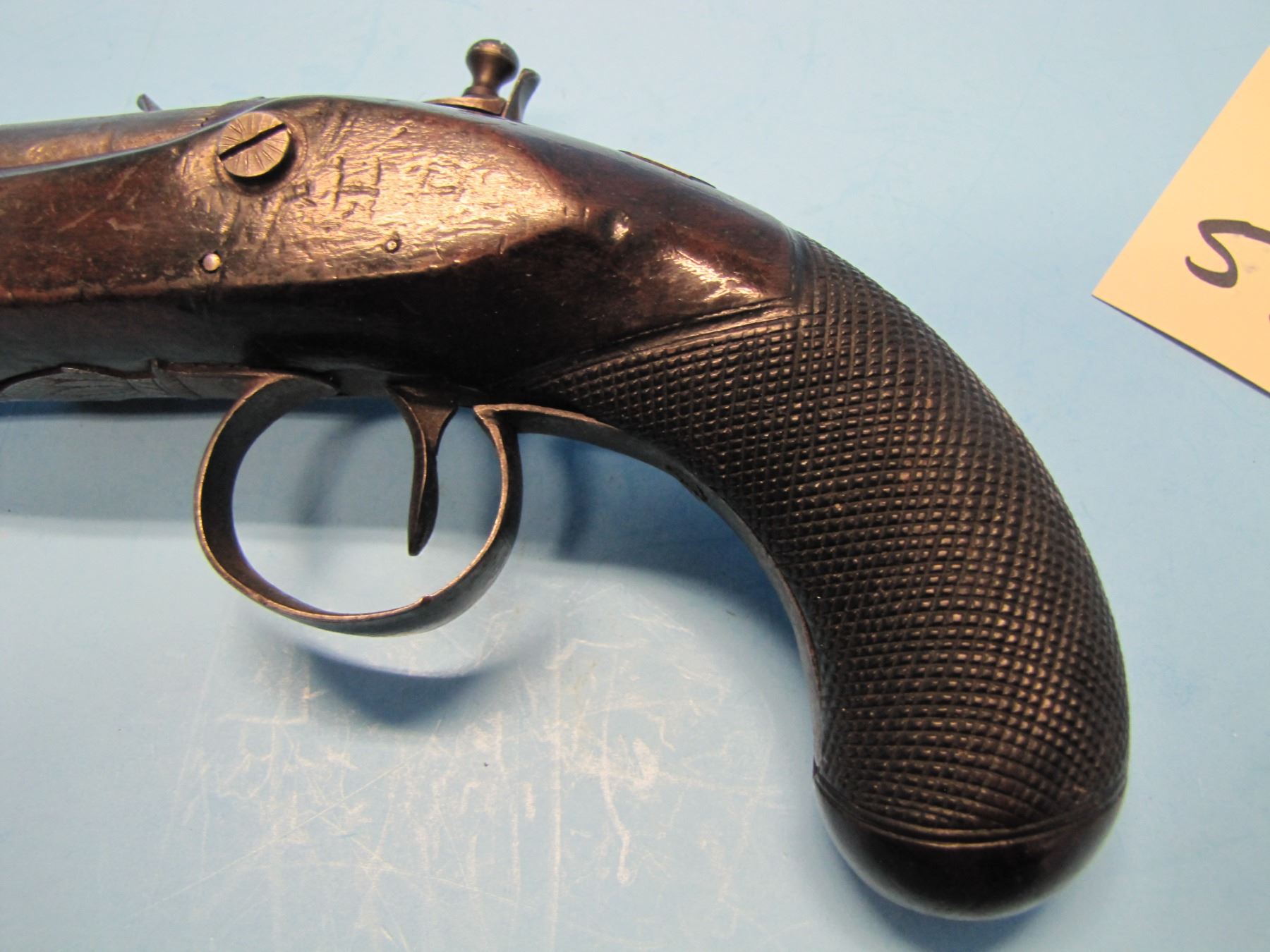 ANTIQUE: English Flintlock pocket pistol marked " H. Nock, London ...