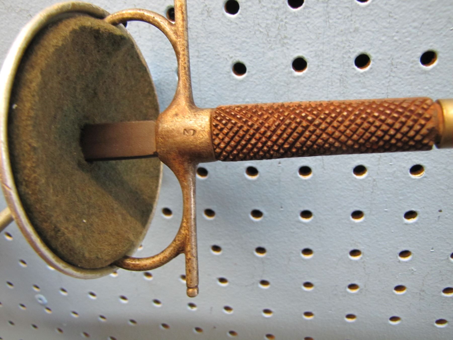 Early pair of Italian fencing foils; Marked "Santelli" (pair number 3 ...