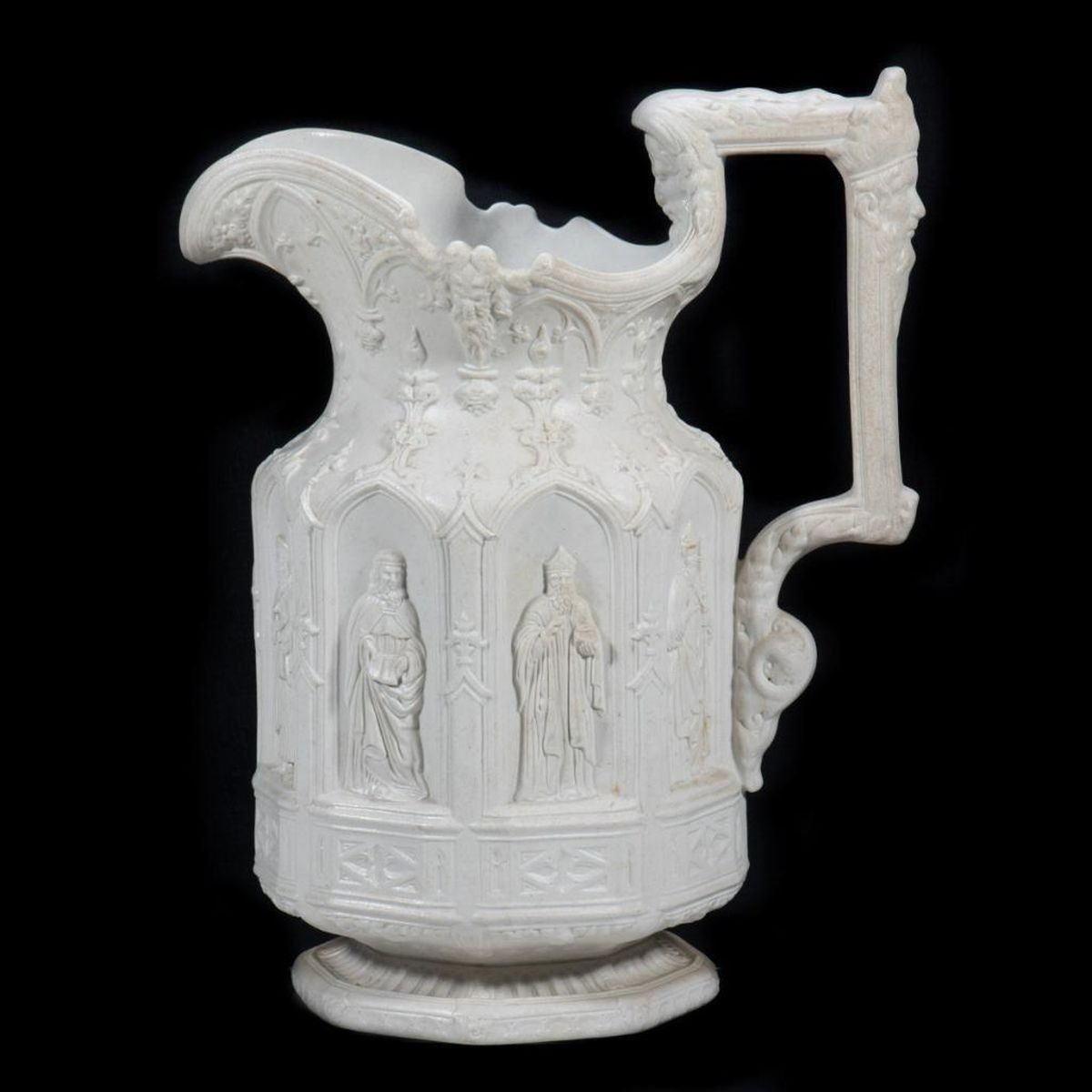 Parian Ware Apostle Pitcher, 19th Century