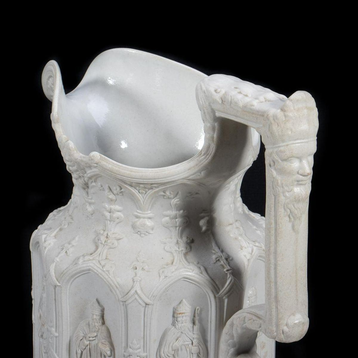 Parian Ware Apostle Pitcher, 19th Century