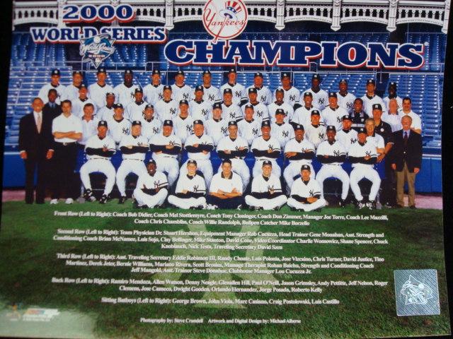 Yankees 2000 World Series Champions Team Photo:
