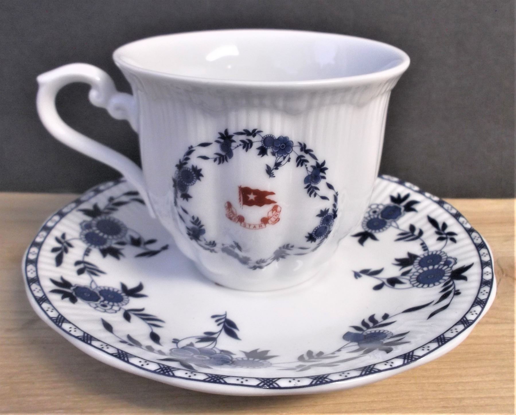 White Star Line Tea Cup and Saucer - Titanic - Reproduction