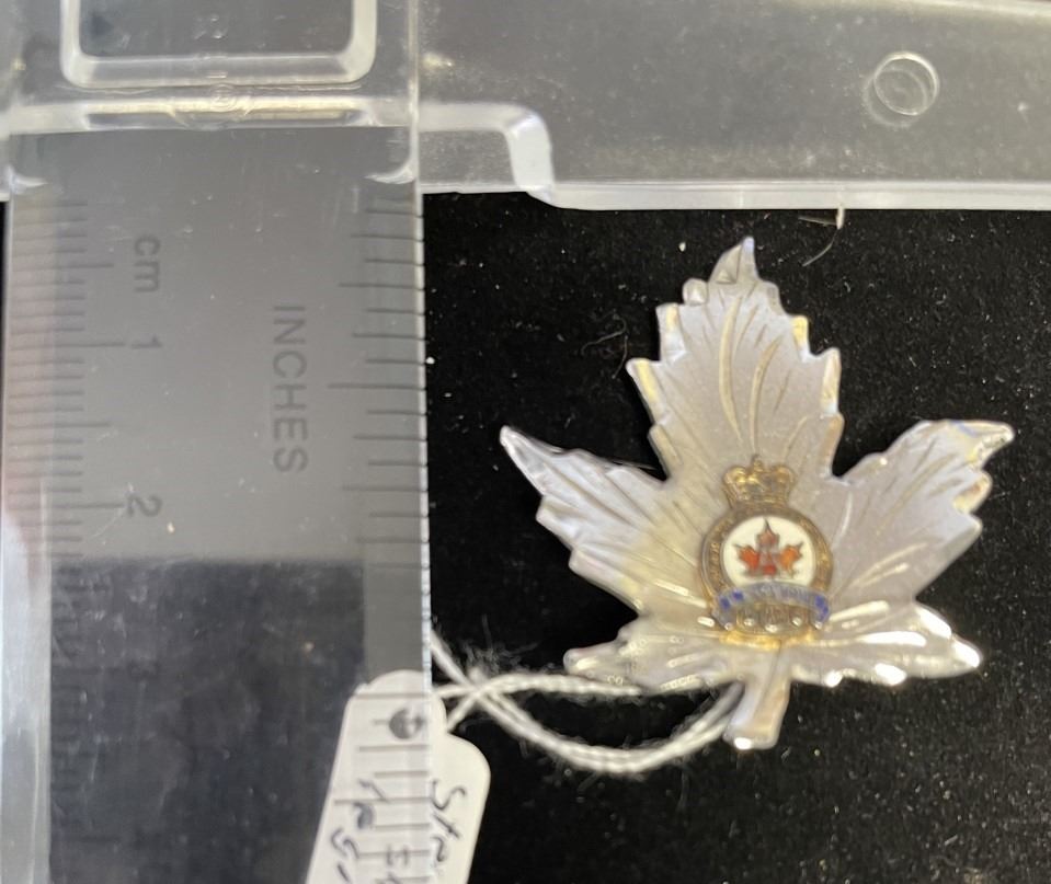 Stirling Silver Maple Leaf Pin - Legion Pin / Hat Pin