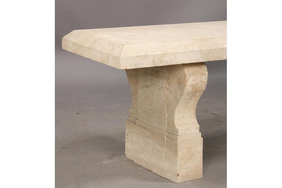 CAST STONE GARDEN BENCH SEAT CLASSICAL