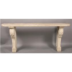 CLASSICAL CAST STONE GARDEN CONSOLE TABLE